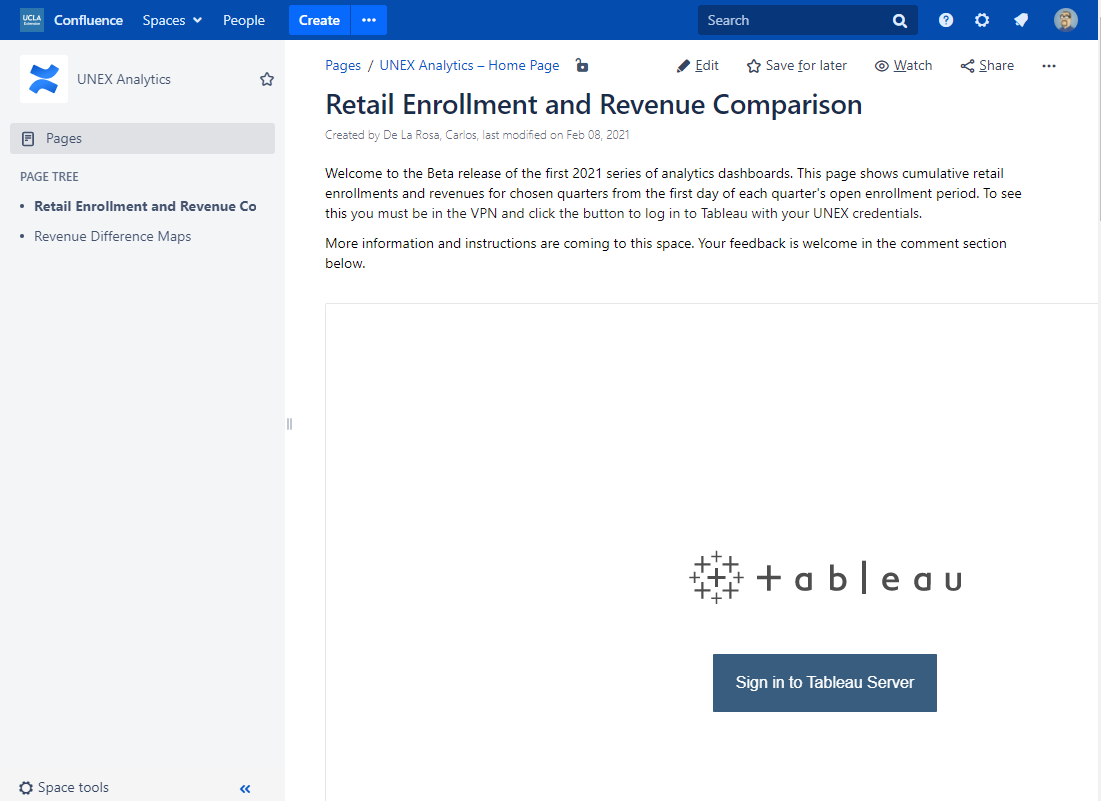 How To Sign Into Confluence Tableau Ucla Extension
