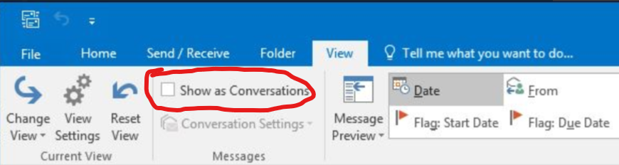 Enable and Disable Conversation View in Outlook and Office 365 – UCLA ...